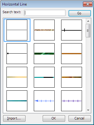 Using Borders in Word 2007 and above